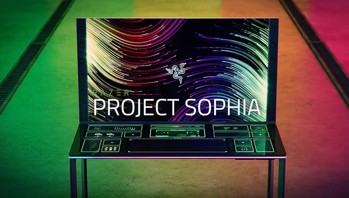 Project Sophia: Razer zeigt modularen Schreibtisch mit integriertem PC ...
