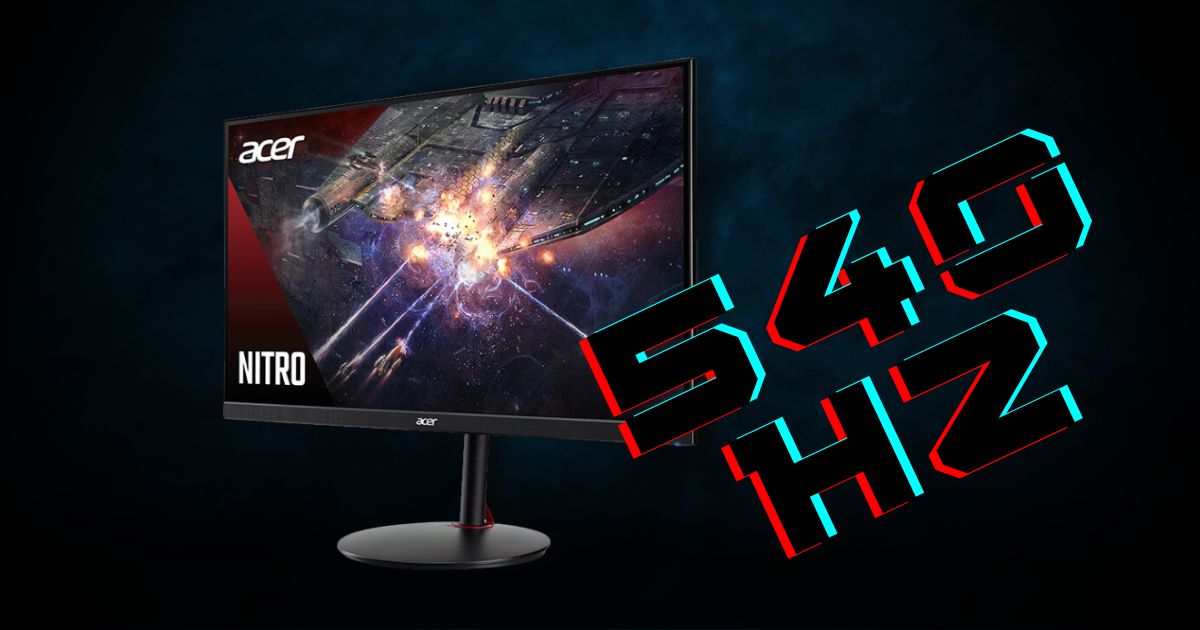 Mit 540 Hertz: Acer bringt neuen eSports-Monitor auf den Markt