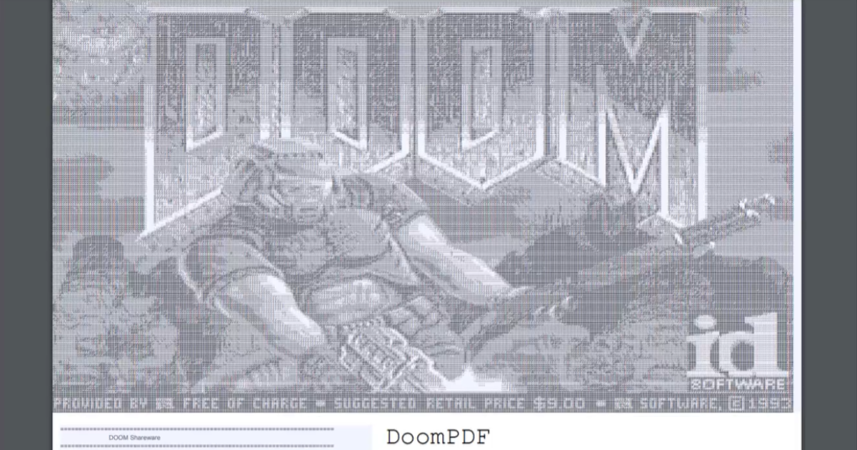 Can it run Doom? Kultspiel in einer PDF-Datei spielbar